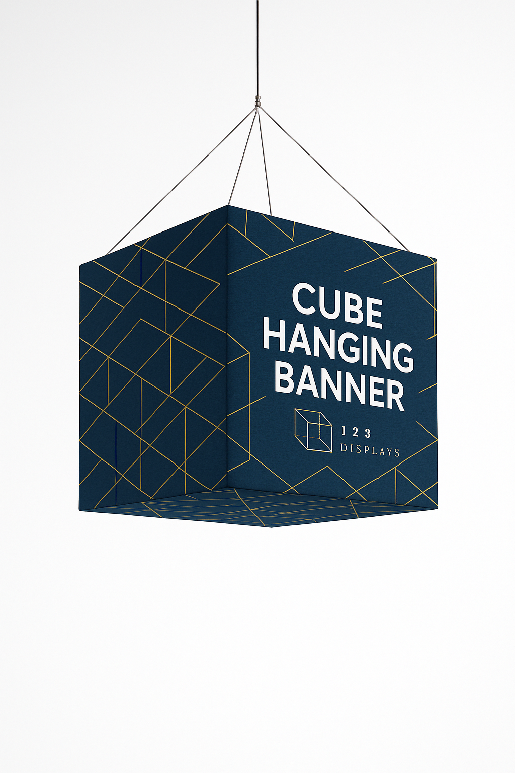 Trade Show Cube Hanging Banners - 6 Panels | 123Displays