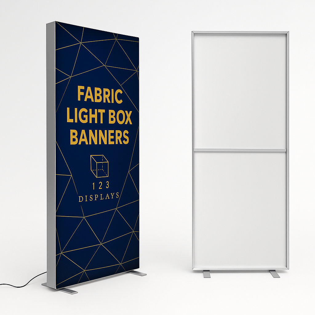Fabric Light Box Banners: Illuminate Your Booth with 123Displays