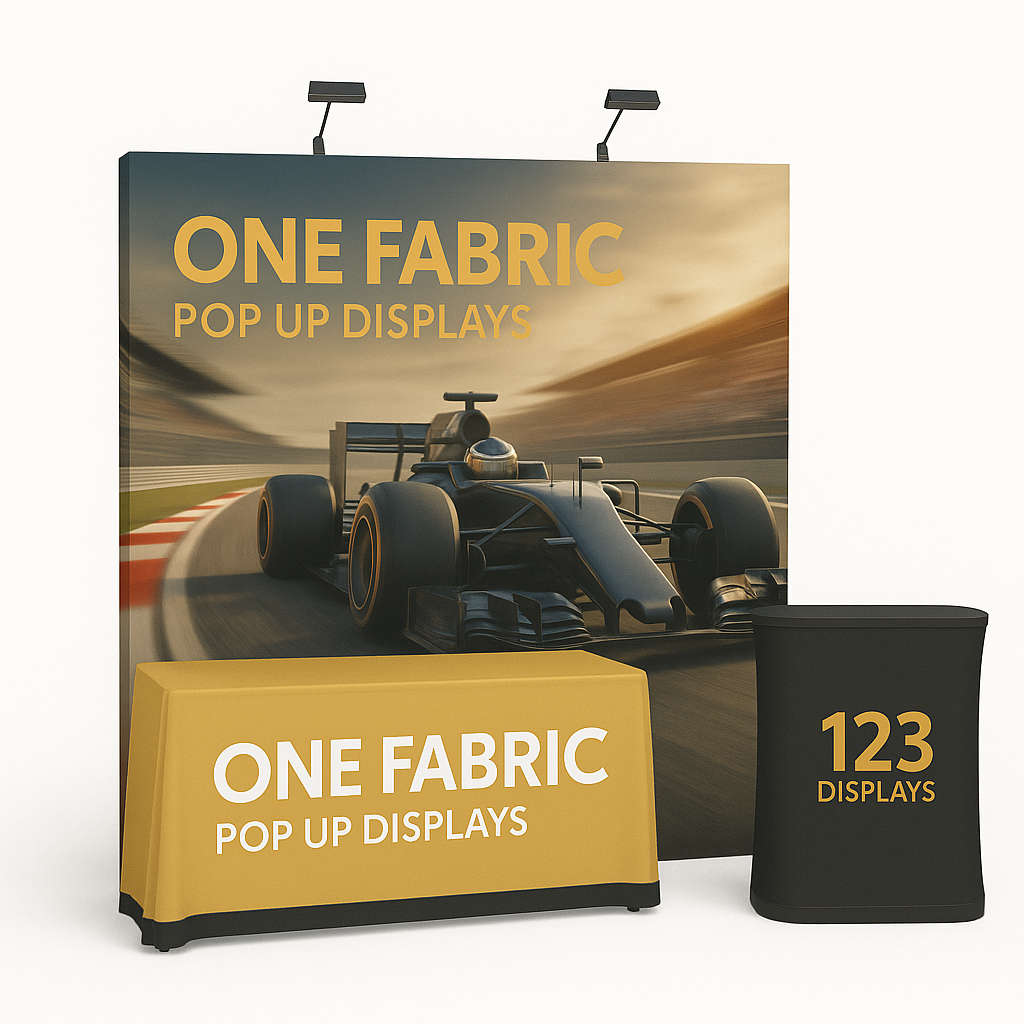 OneFabric Pop-Up Displays | Easy Trade Show Booths | 123Displays