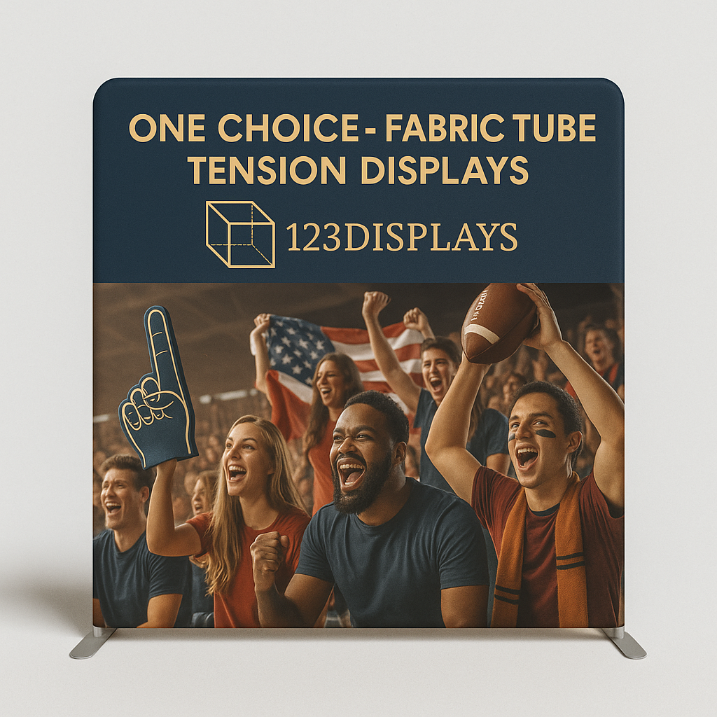 One Choice Fabric Tube Tension Display from 123Displays