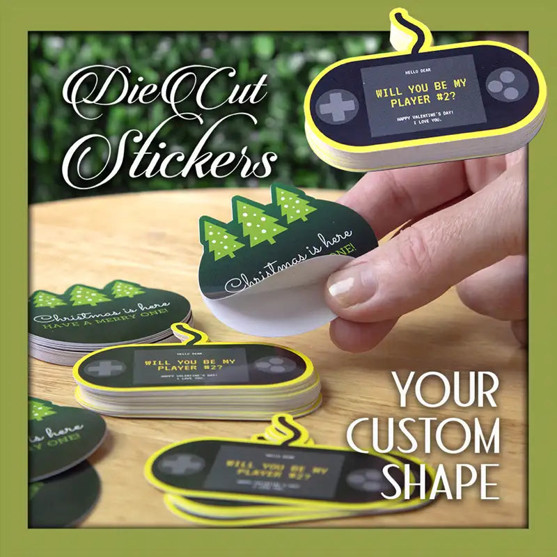 Custom Shape Paper Stickers – 123Displays