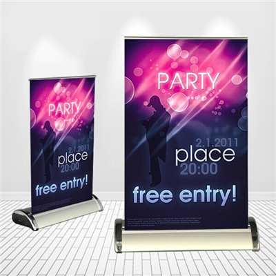 Table Top Roll Up 9"x12" Retractable Banner – 123Displays
