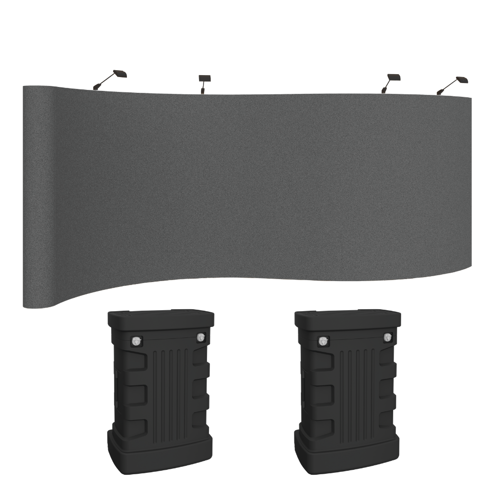 20ft Serpentine Coyote Full Fabric Panel Display (Fabric Package ...