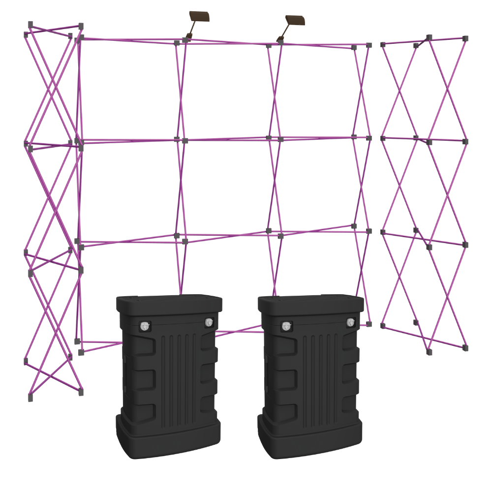 20ft x 8ft Horseshoe Coyote Frame (5x3 Hardware Fast Kit) – 123Displays