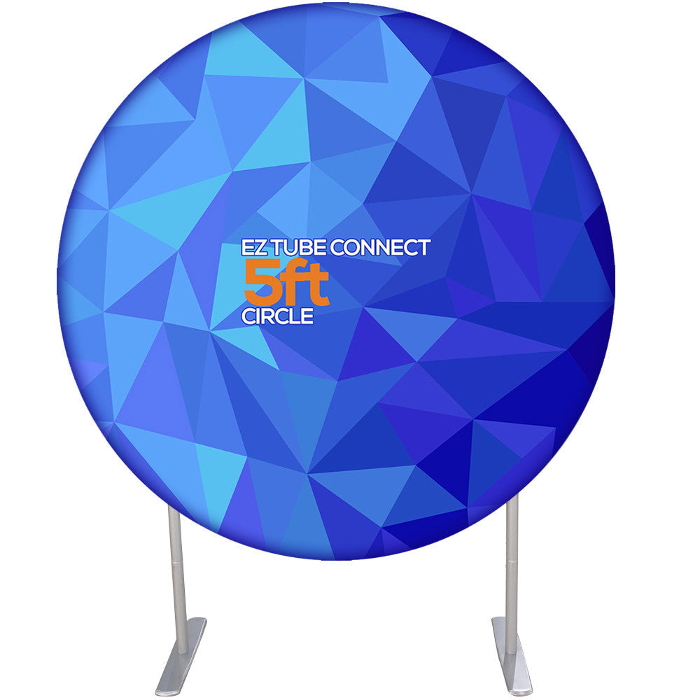 5ft EZ Tube® Connect Circle Double-Sided (Graphic Package) – 123Displays