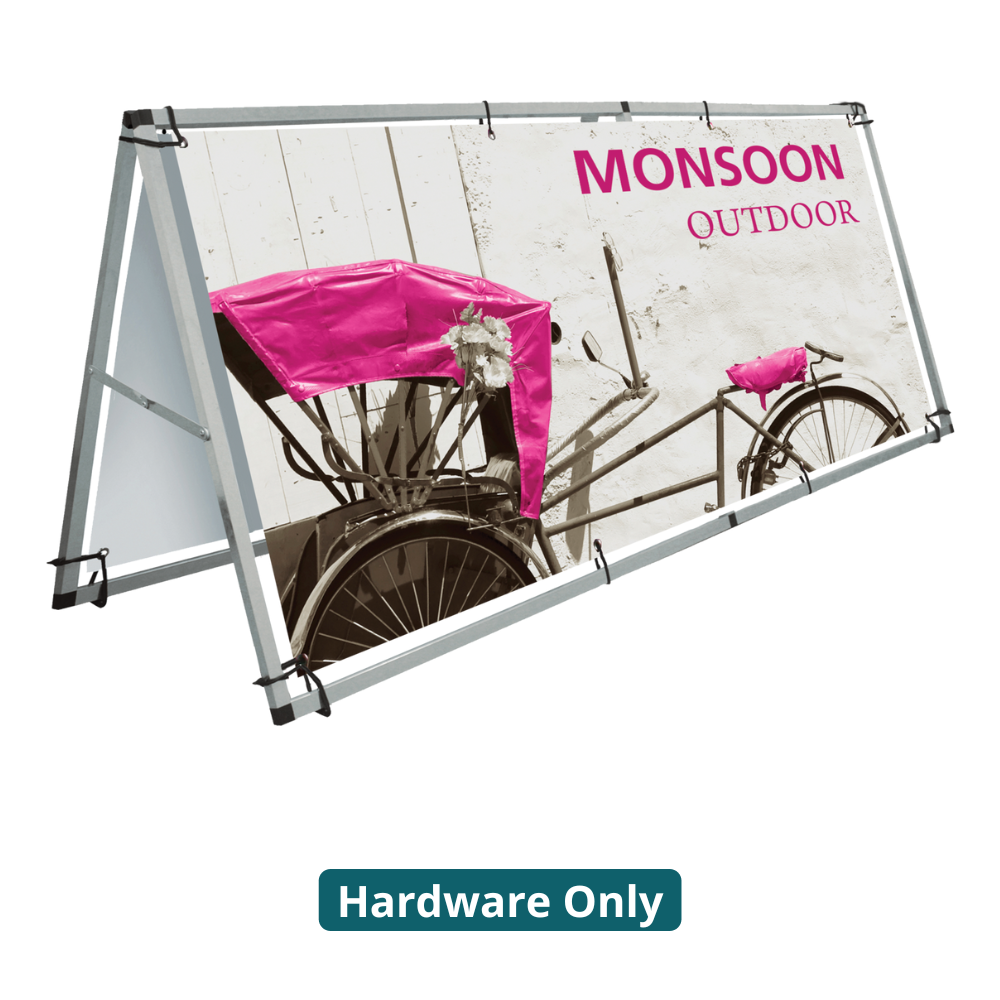 8ft x 3ft Monsoon Outdoor A-frame Sign Stand (Hardware Only) – 123Displays