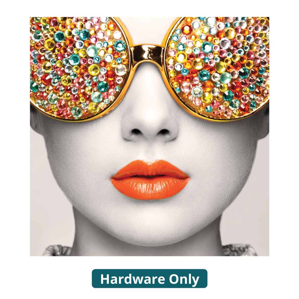 2ft x 2ft Vector Frame Edge S-02 Square Fabric Poster Display (Hardwar ...