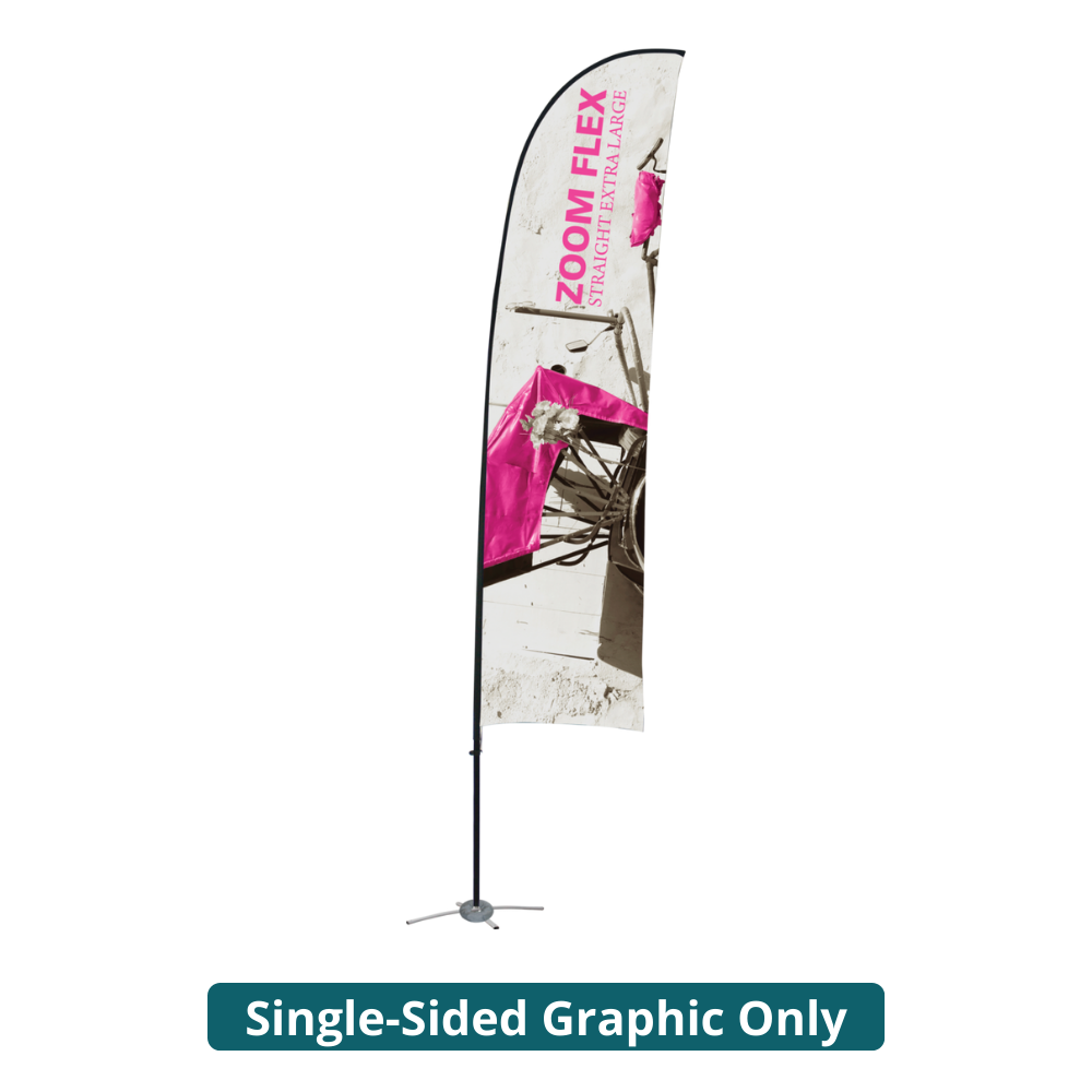 18ft Zoom Flex Extra Large Flag Straight Single-Sided (Graphic Only ...