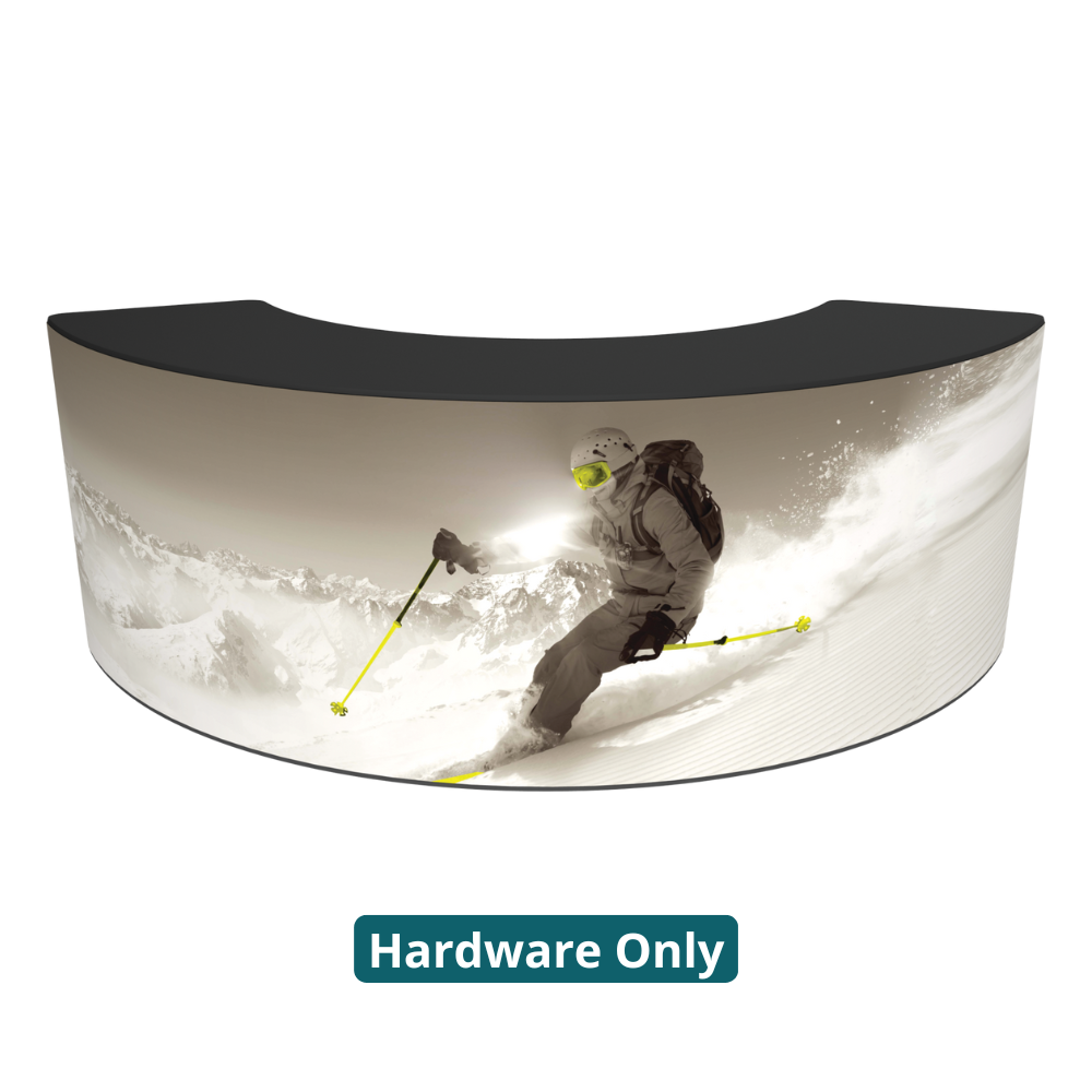 9ft x 3ft Formulate Bar Counter 03 Curved (Hardware Only) – 123Displays