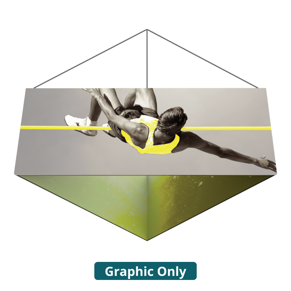 12ft x 4ft Formulate Essential Hanging Structure Triangle Double-Sided ...