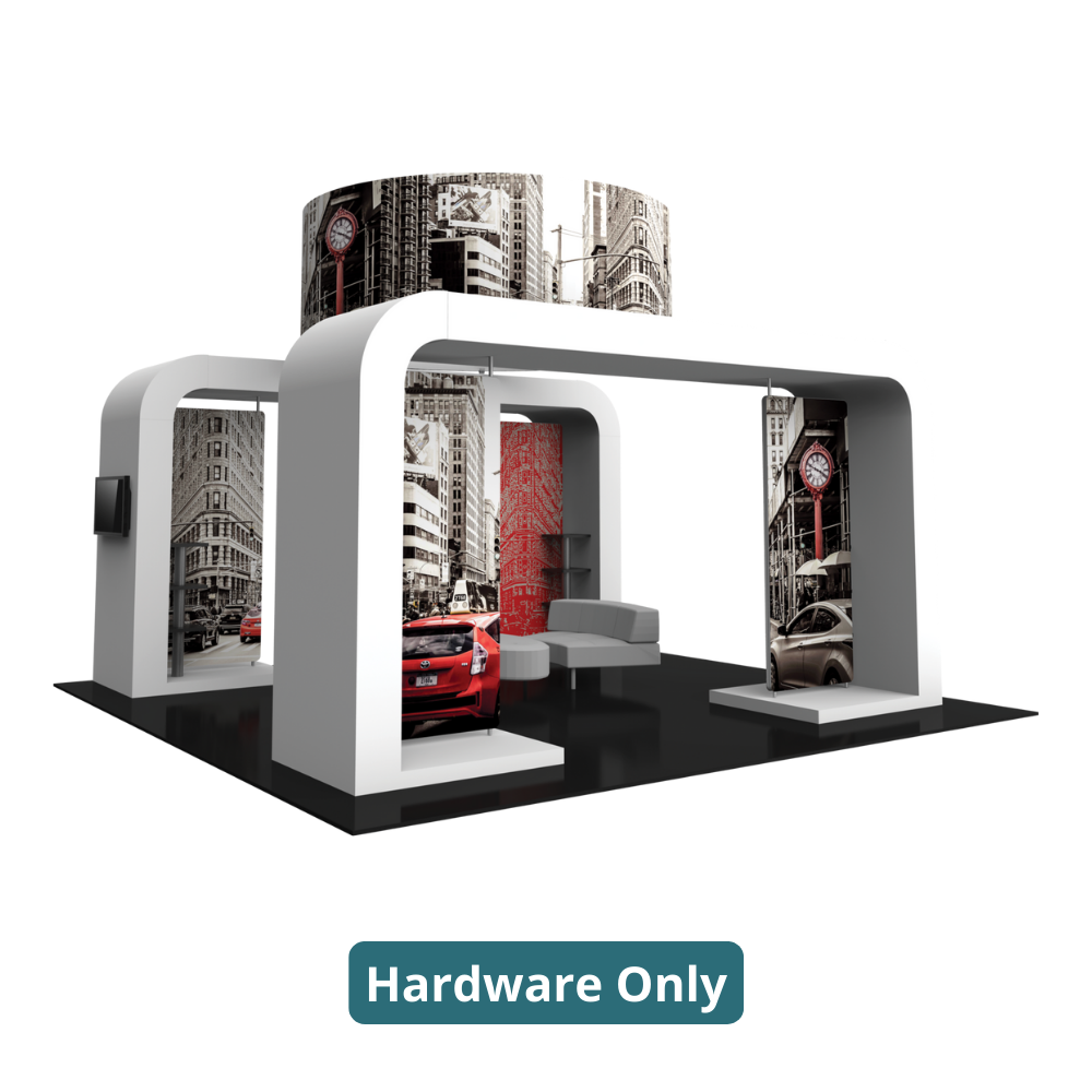 20ft x 20ft Hybrid Pro Modular Island Kit 20 (Hardware Only) – 123Displays