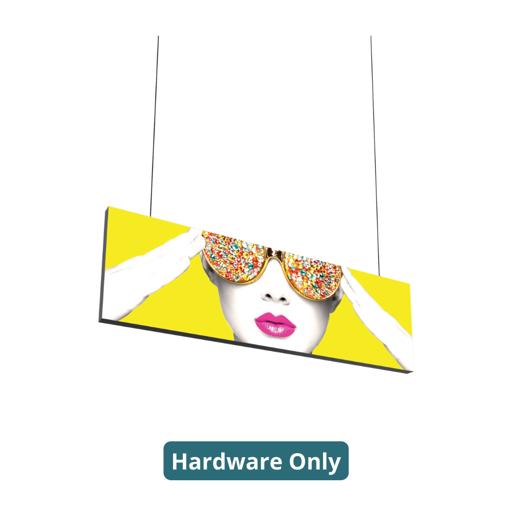 10ft x 3ft Vector Frame Hanging Light Box (Hardware Only) – 123Displays