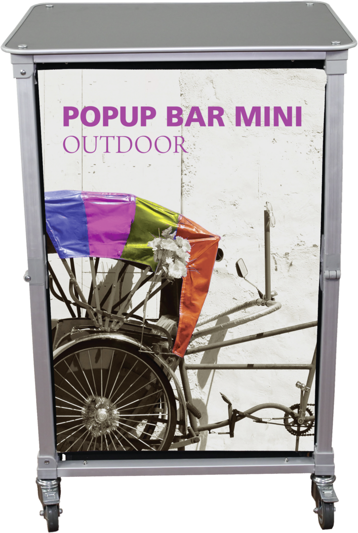 Portable Popup Bar Mini (Graphic Package) – 123Displays