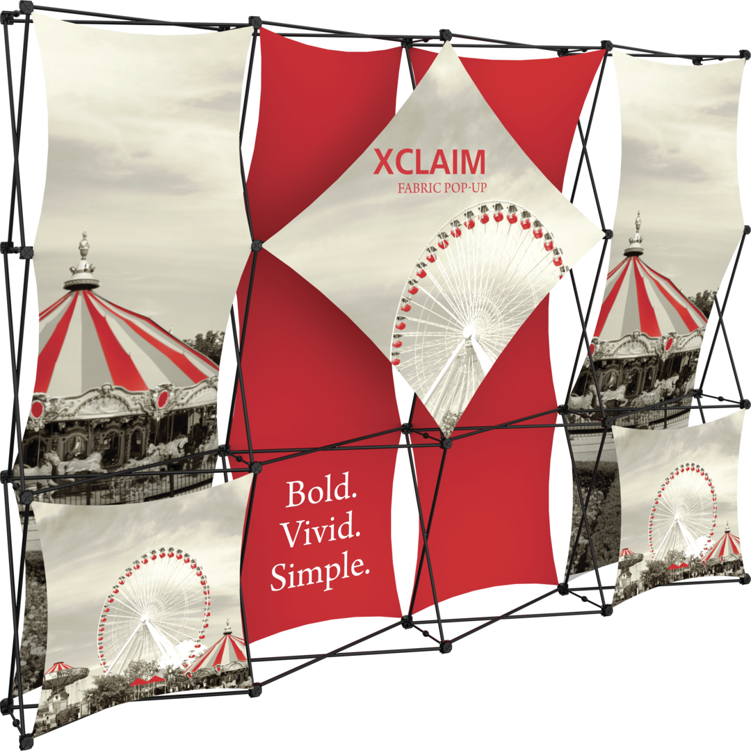 10ft x 8ft Xclaim Fabric Popup Display Kit 01 (Graphics Only) – 123Displays